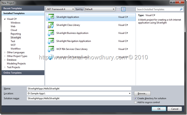 Silverlight Tutorials Chapter 2: Introduction to Silverlight Application Development